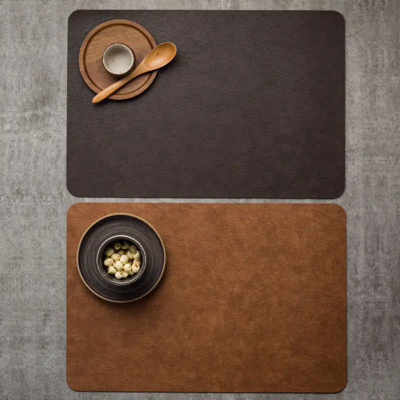 Tapis Cuisine Style Set de Table Effet Cuir – Alpava